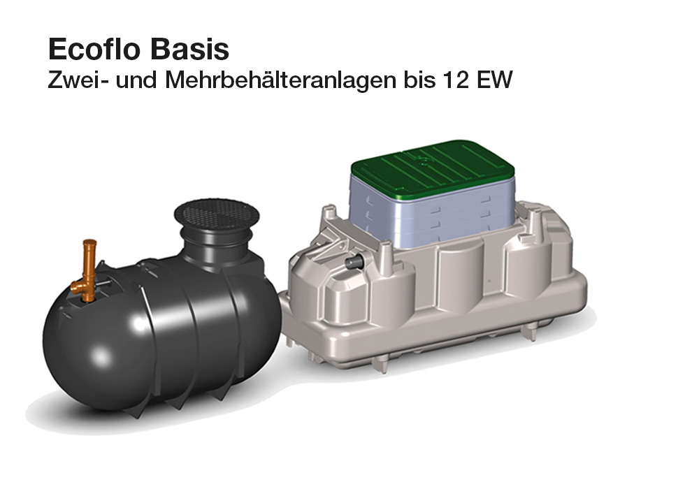Ecoflo Kleinklär­anlage mit Biofilter • REWATEC