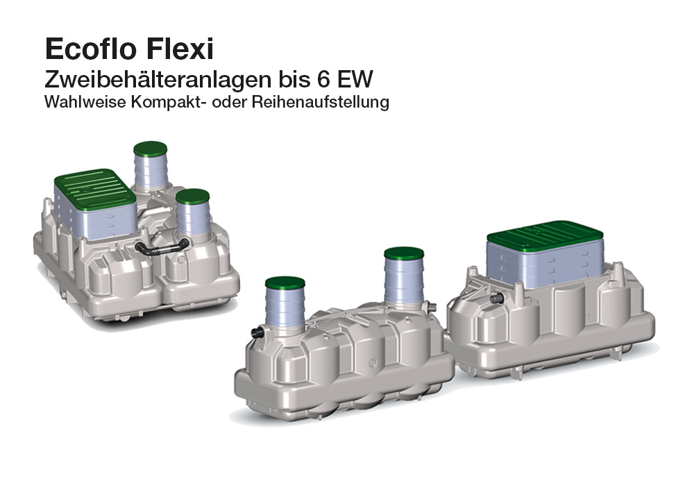 Ecoflo Kleinklär­anlage mit Biofilter • REWATEC