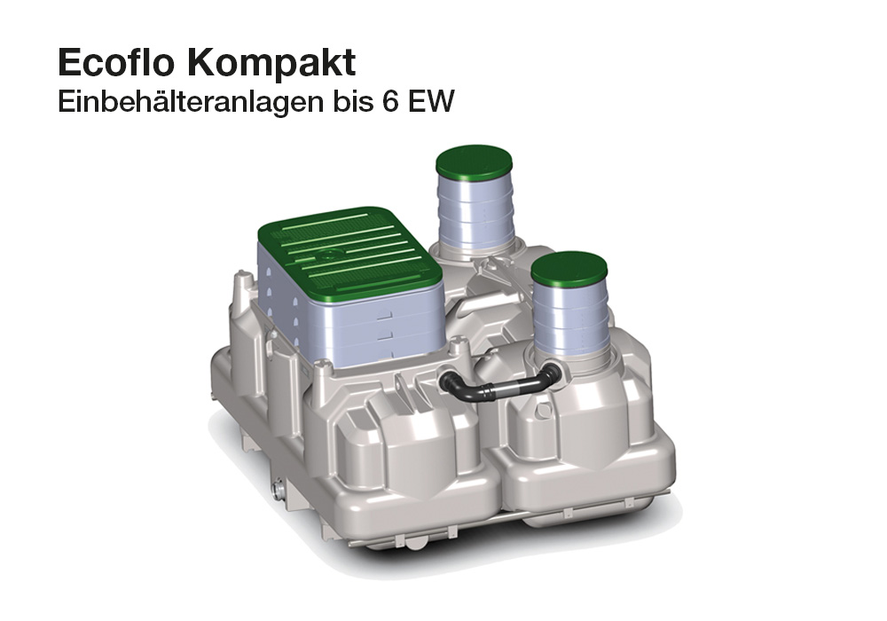 Ecoflo Kleinklär­anlage mit Biofilter • REWATEC
